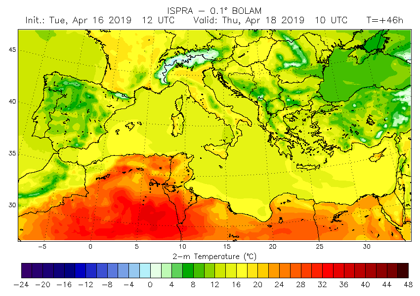 ISPRA: Meteorological Forecasts